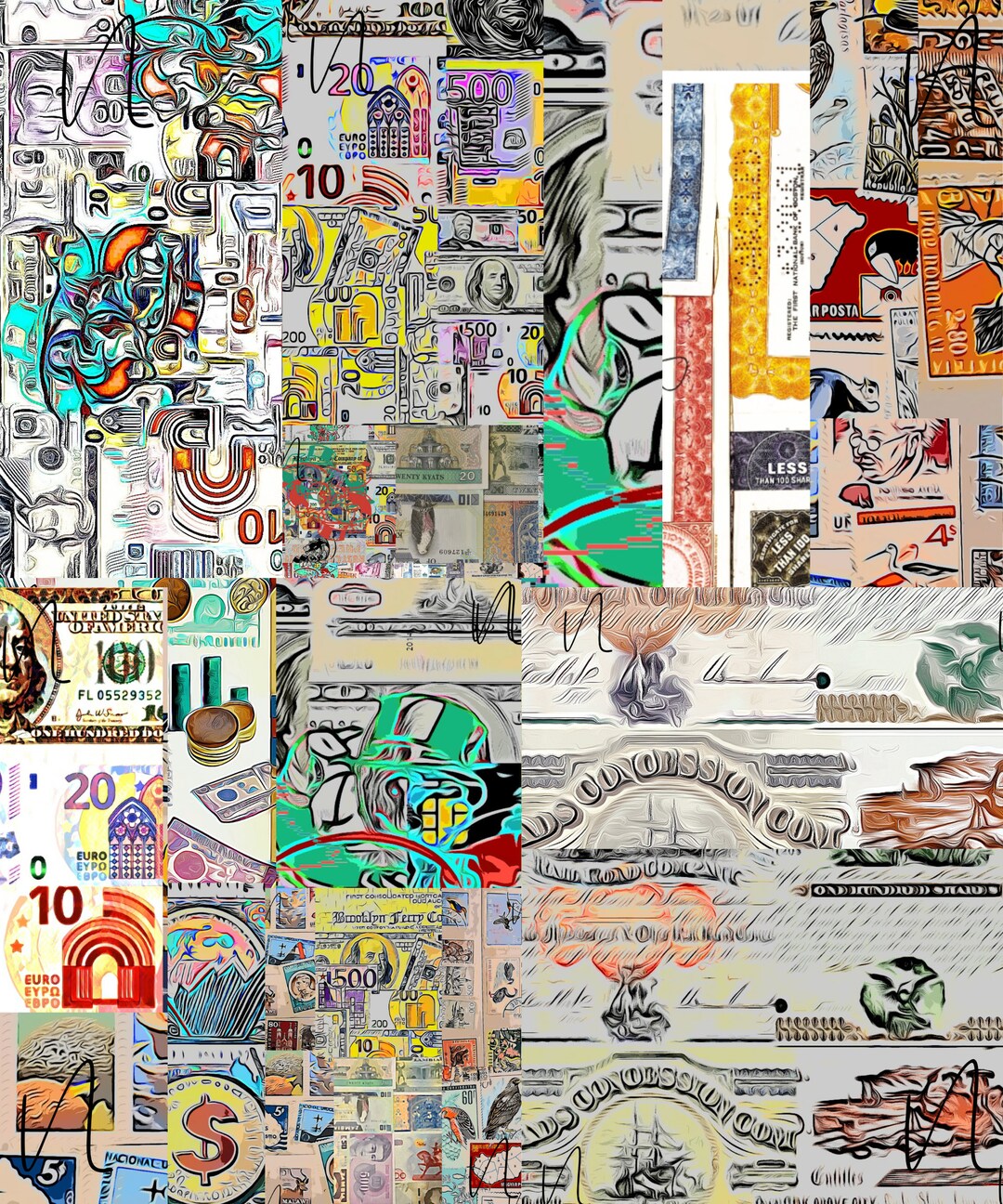 Abstract Art Finance Post Modern Art Pop Art Financial Investments ...