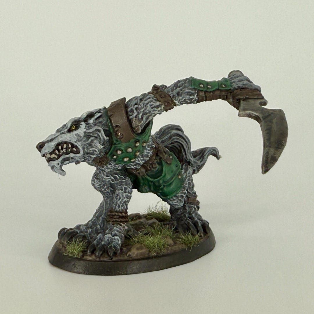 Werewolf Hand-painted Miniature for Tabletop Games Such as Dnd ...