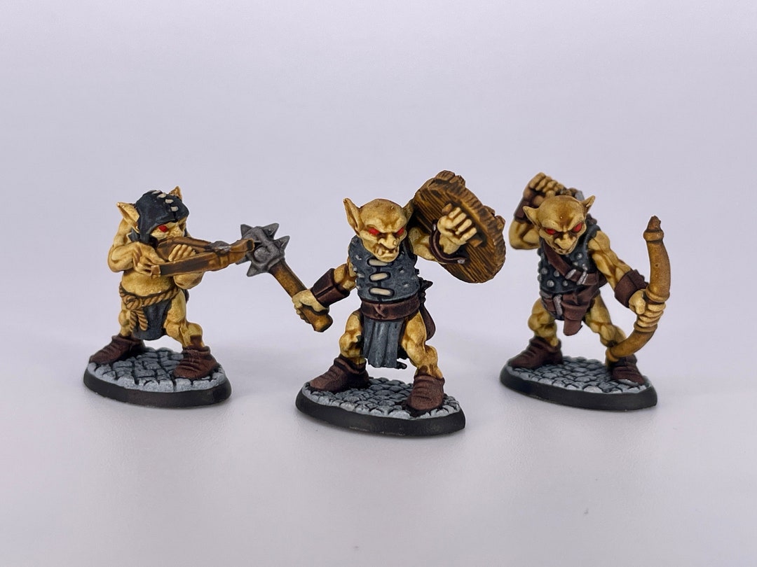 3 Goblins, Hand-painted Miniatures for Tabletop Games Such as Dnd ...