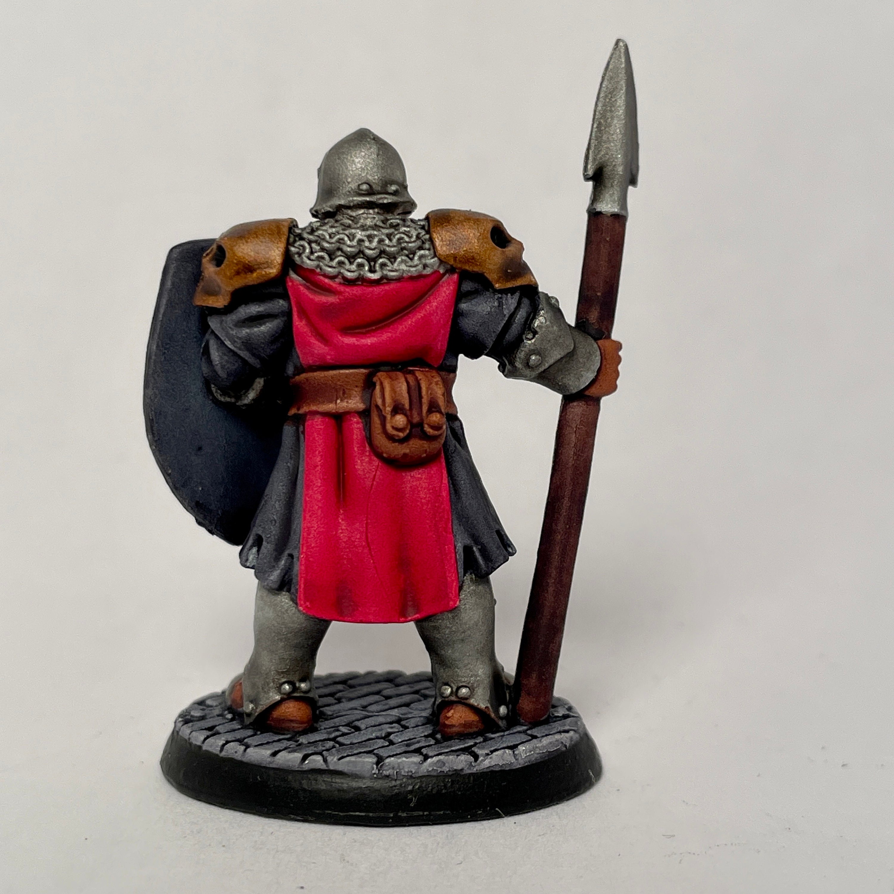 3 Men at Arms Town Guards Hand-painted Miniature / D&D Dnd Pathfinder ...