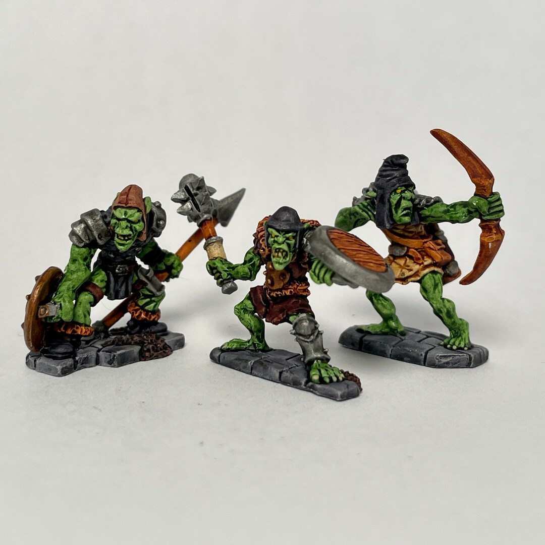 3 Goblins, Hand-painted Miniatures for Tabletop Games Such as Dnd ...