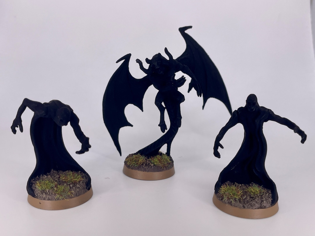 Shadow Demons (world's Blackest Paint Musou Black) Hand-painted ...