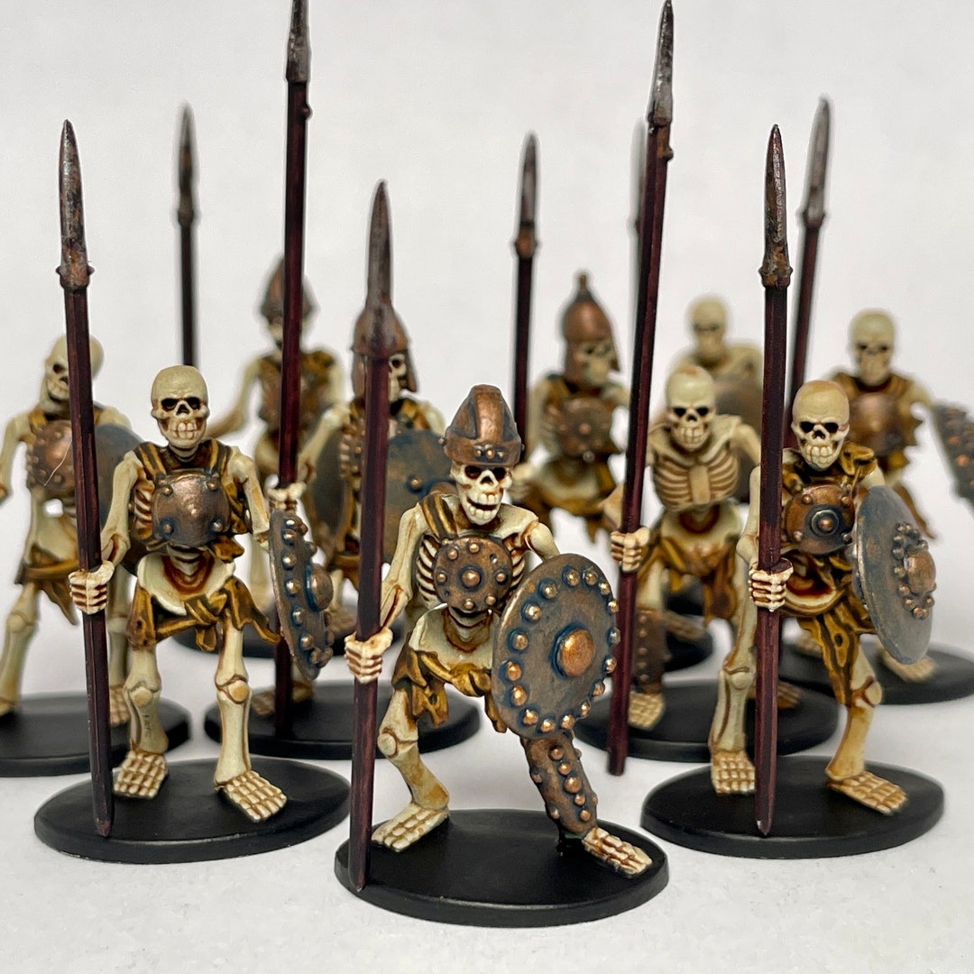 Skeleton Warriors Hand-painted Miniatures Army Builder / D&D Dnd ...