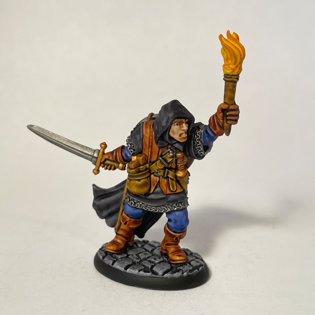 Human Rogue, Fighter, and Adventurer Hand-painted Miniature for ...