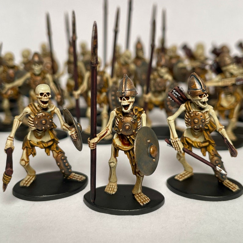 Skeleton Warriors Hand-painted Miniatures Army Builder / D&D Dnd ...