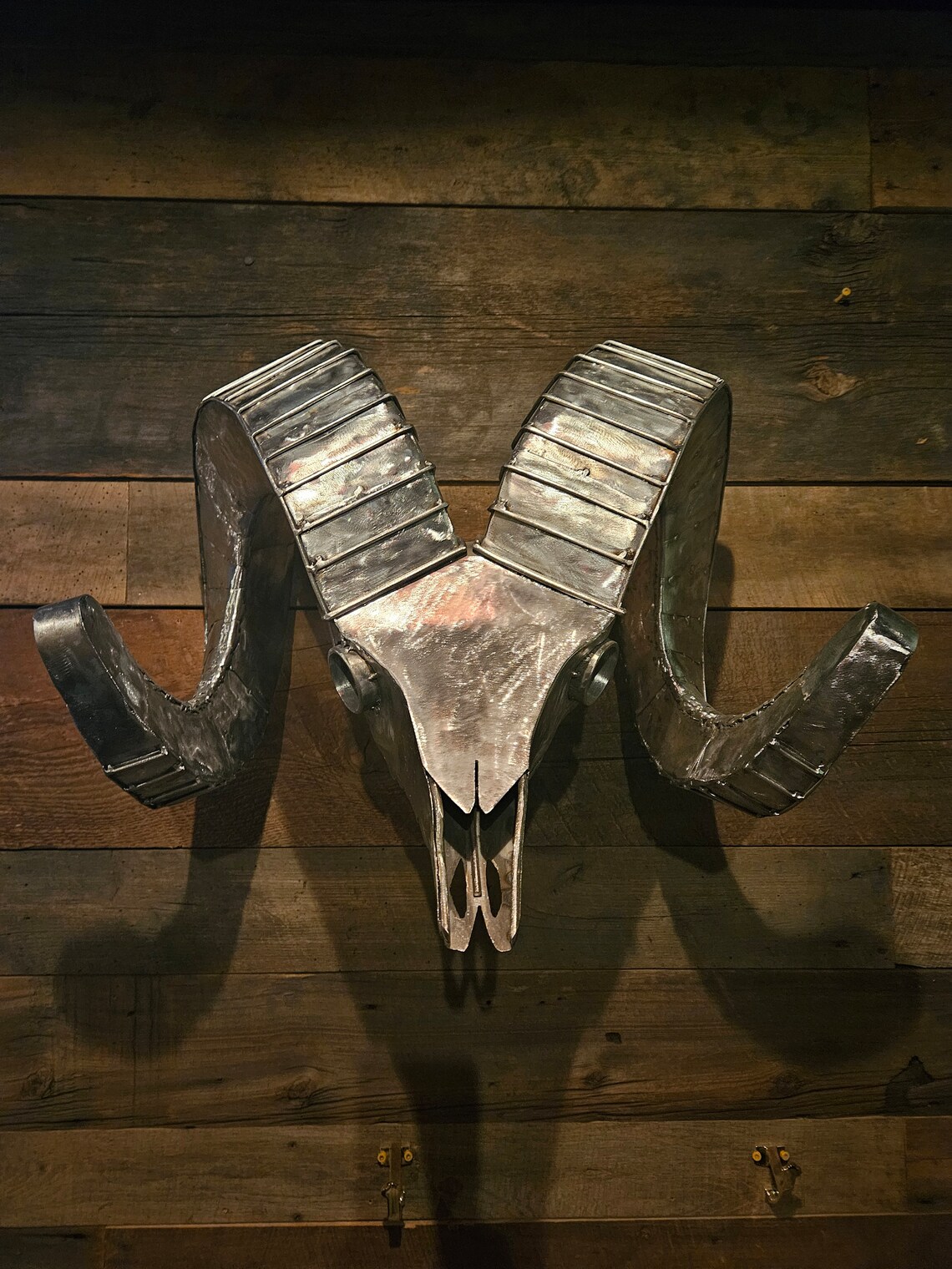 Metal Ram Skull/ Wall Art/ Metal Sculpture/ Head/ Skull/steel/ Man Gift ...