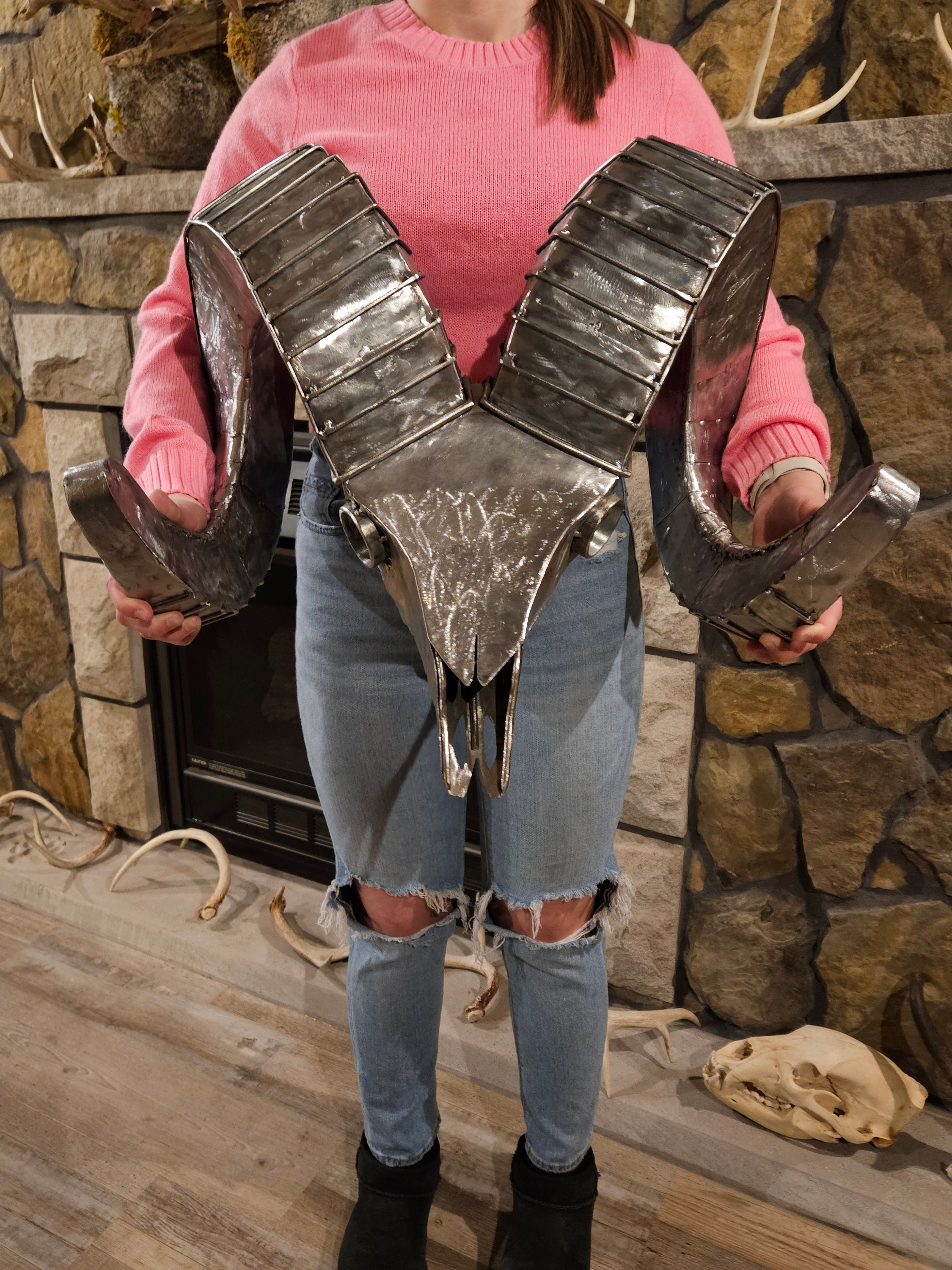 Metal Ram Skull/ Wall Art/ Metal Sculpture/ Head/ Skull/steel/ Man Gift ...