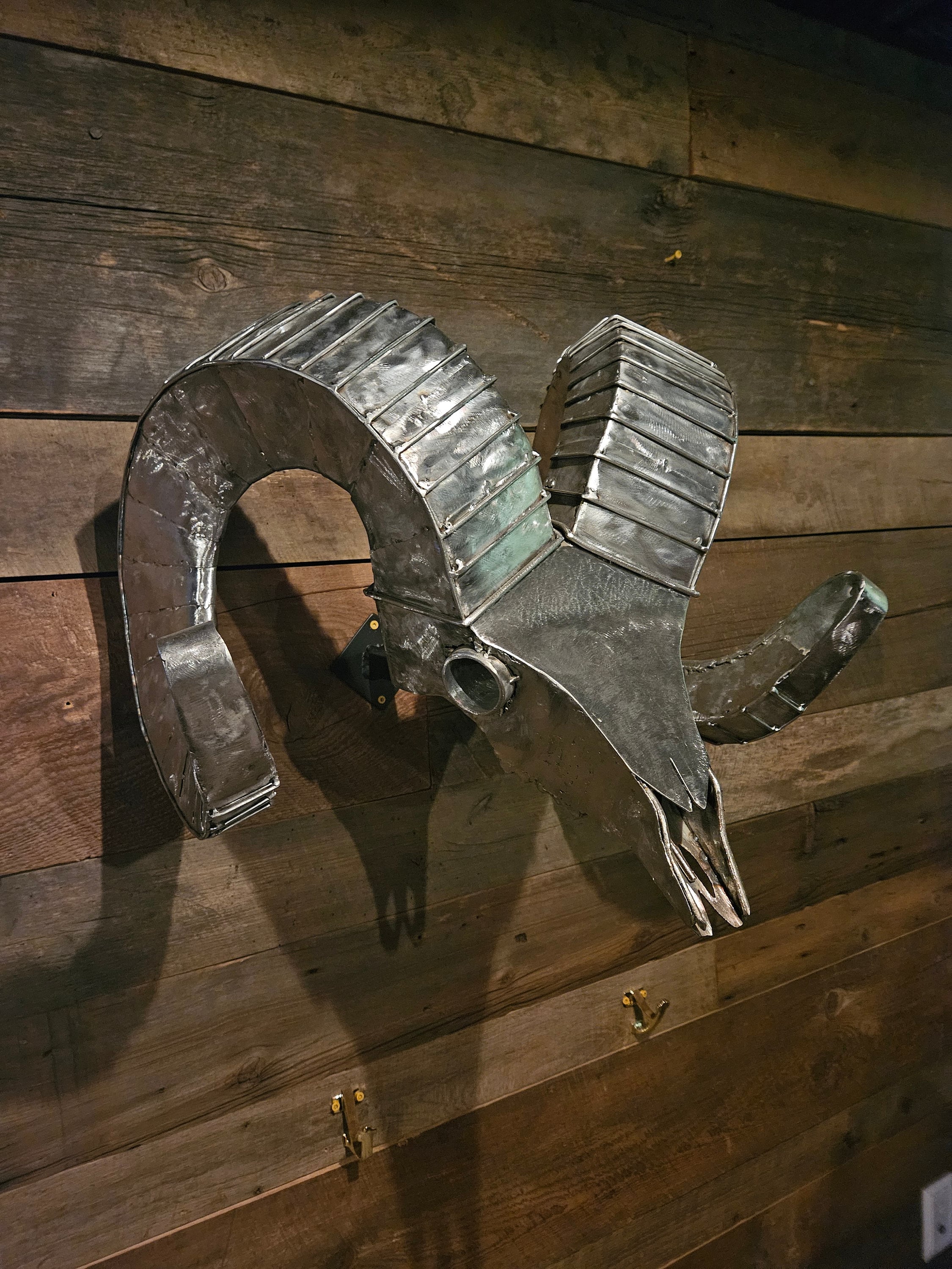 Metal Ram Skull/ Wall Art/ Metal Sculpture/ Head/ Skull/steel/ Man Gift ...