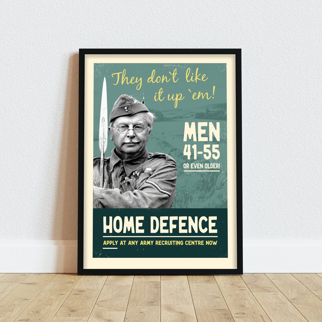 Dads Army Inspired WW2 Home Guard Propaganda Print - Etsy