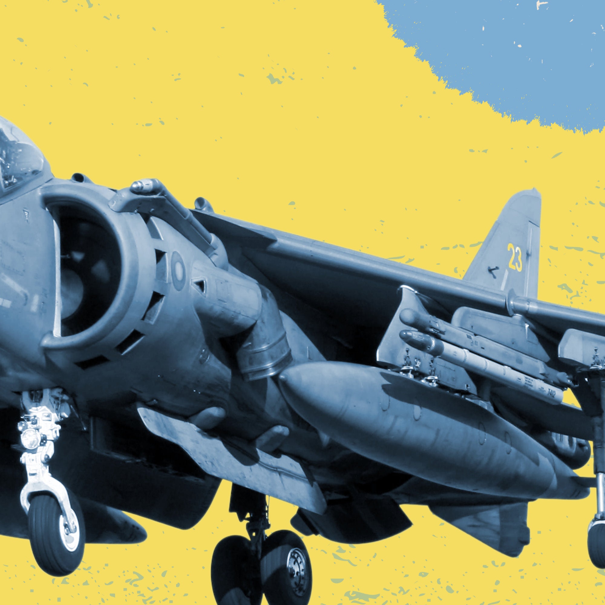 RAF Harrier Jump Jet Modern Art Print - Etsy