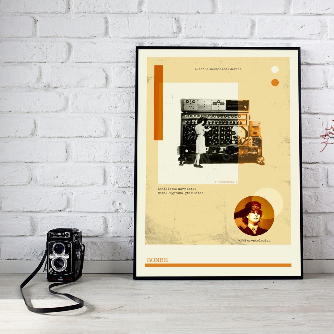 WW2 Bombe Cipher Machine Modern Art Print - Etsy