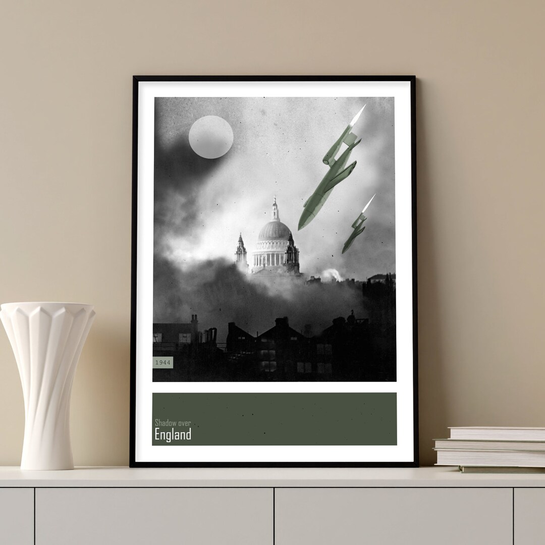 WW2 Shadow Over England Reimagined Propaganda Modern Art Print - Etsy