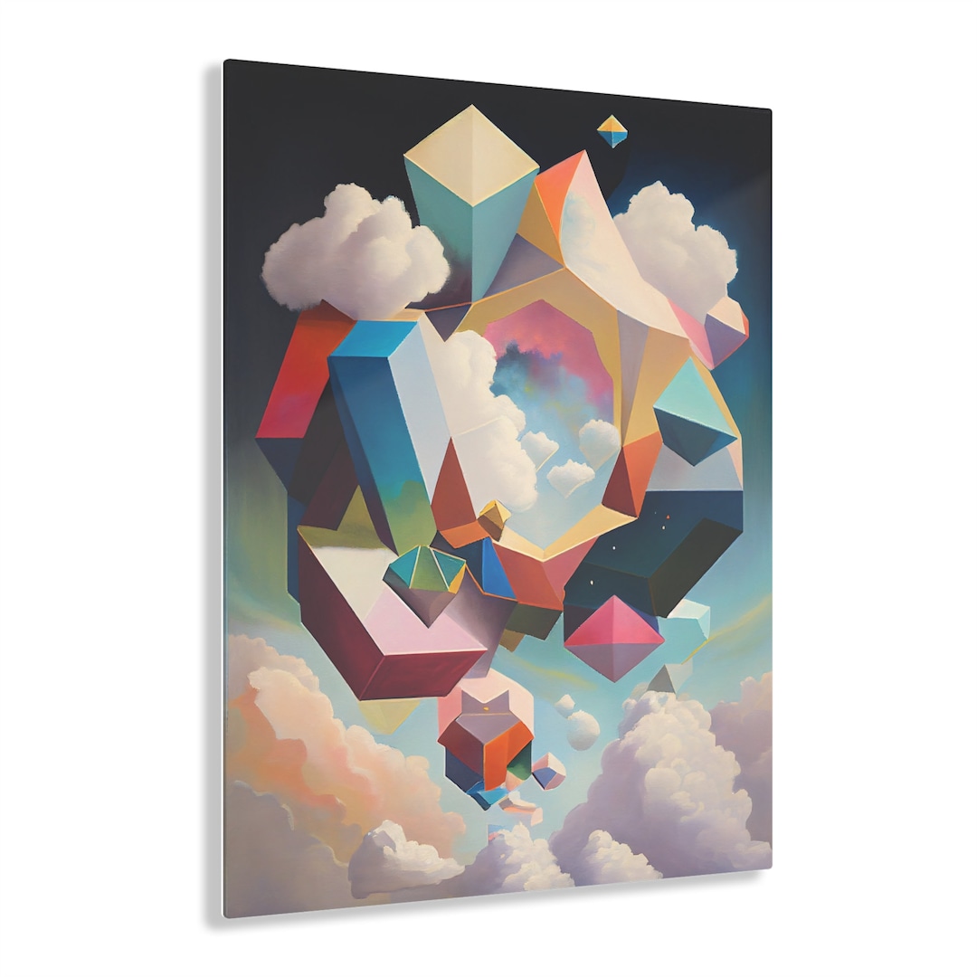 Sky Shapes One Acrylic Prints, Clouds, Art, Shapes, Floating, Skies ...