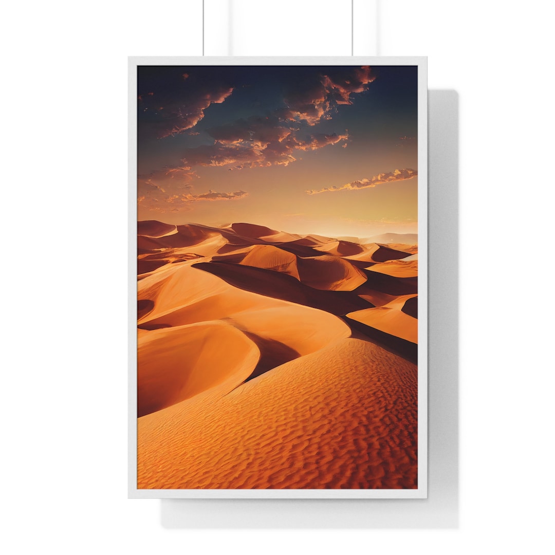 Sand Dunes Poster, Desert, Sand Dunes, Home Decoration, Digital Wall ...