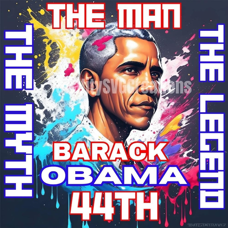 Barack Obama SVG, Print Ready, T-shirt Design, Poster Design, Canvas ...