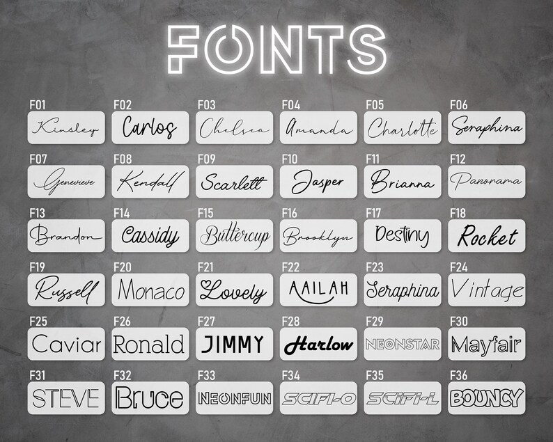 Custom Neon Sign Neon Sign Wedding Signs Name Neon Signs LED Neon Light ...