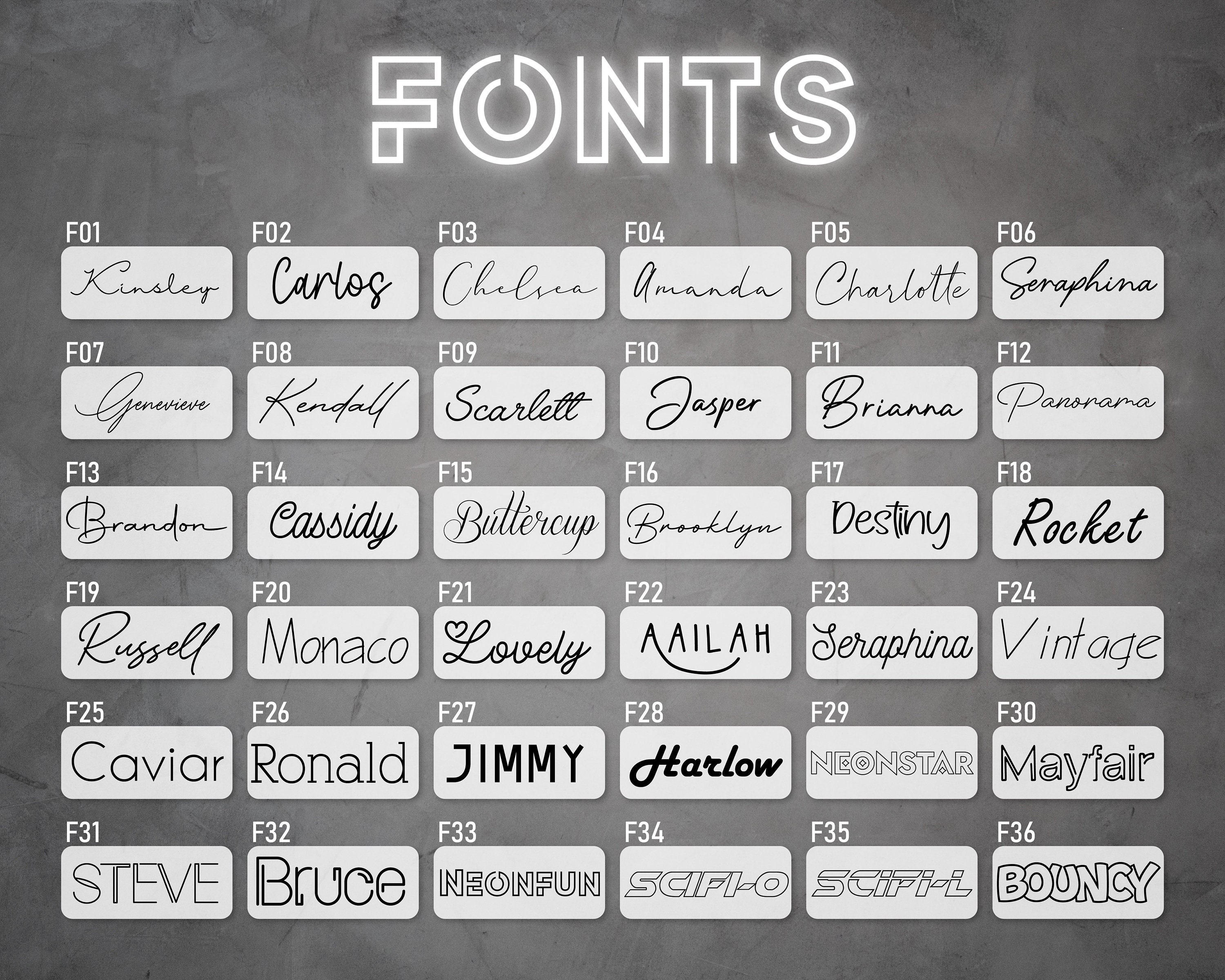 Custom Neon Signname Neon Sign Custom Neon Sign Name Neon Sign Wedding ...