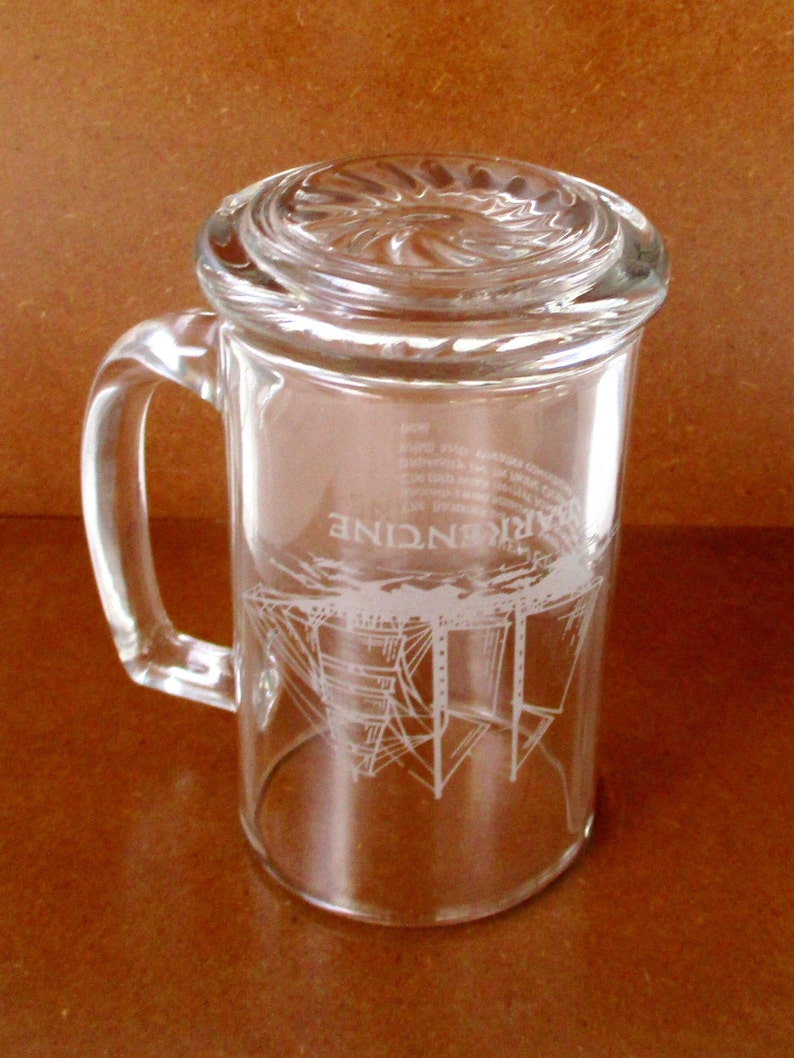 Vintage BARKENTINE Ship Etched Glass Beer Mug, Nautical Stein - Etsy