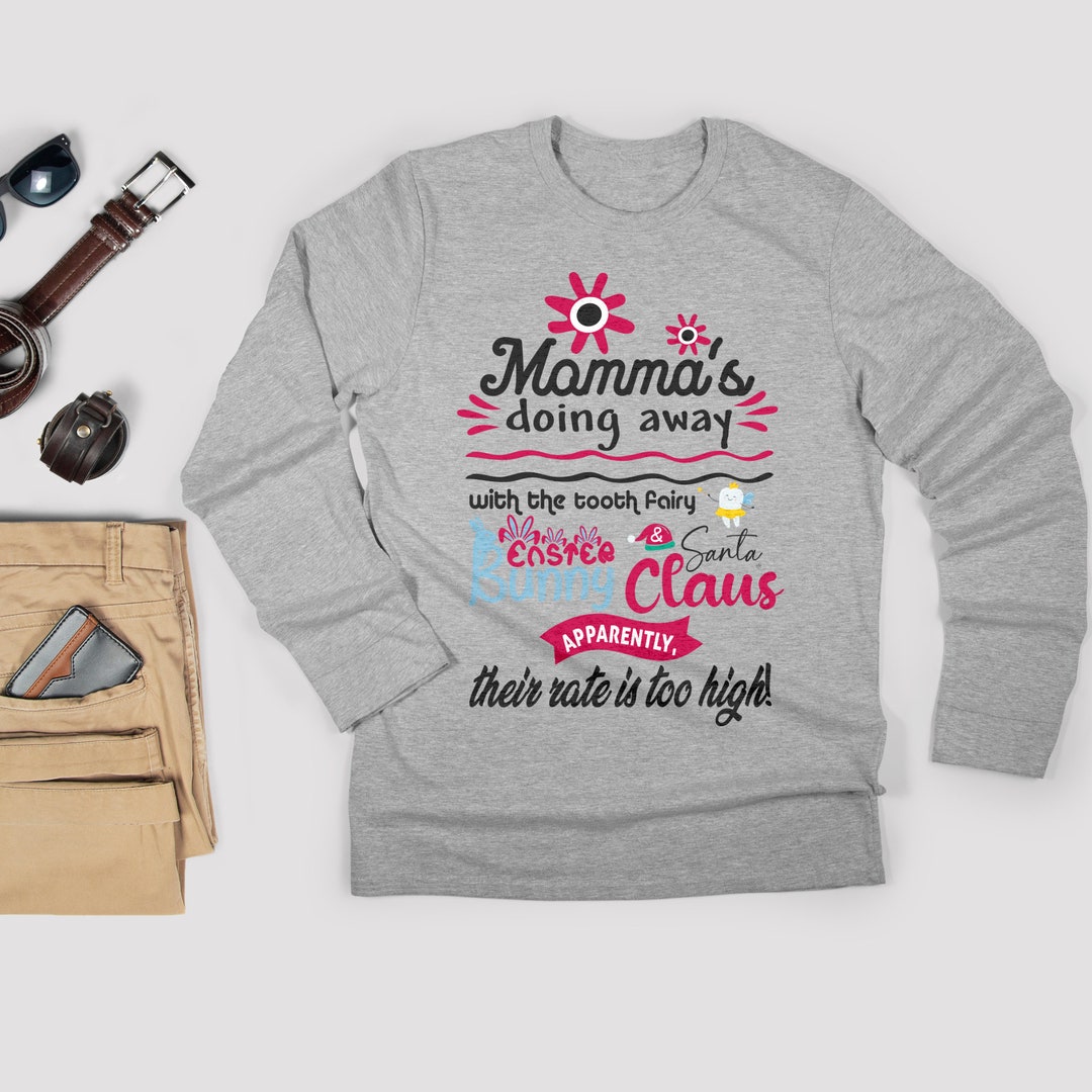 Christmas Easter Bunny Tooth Fairy Youth Long Sleeve Tee Etsy