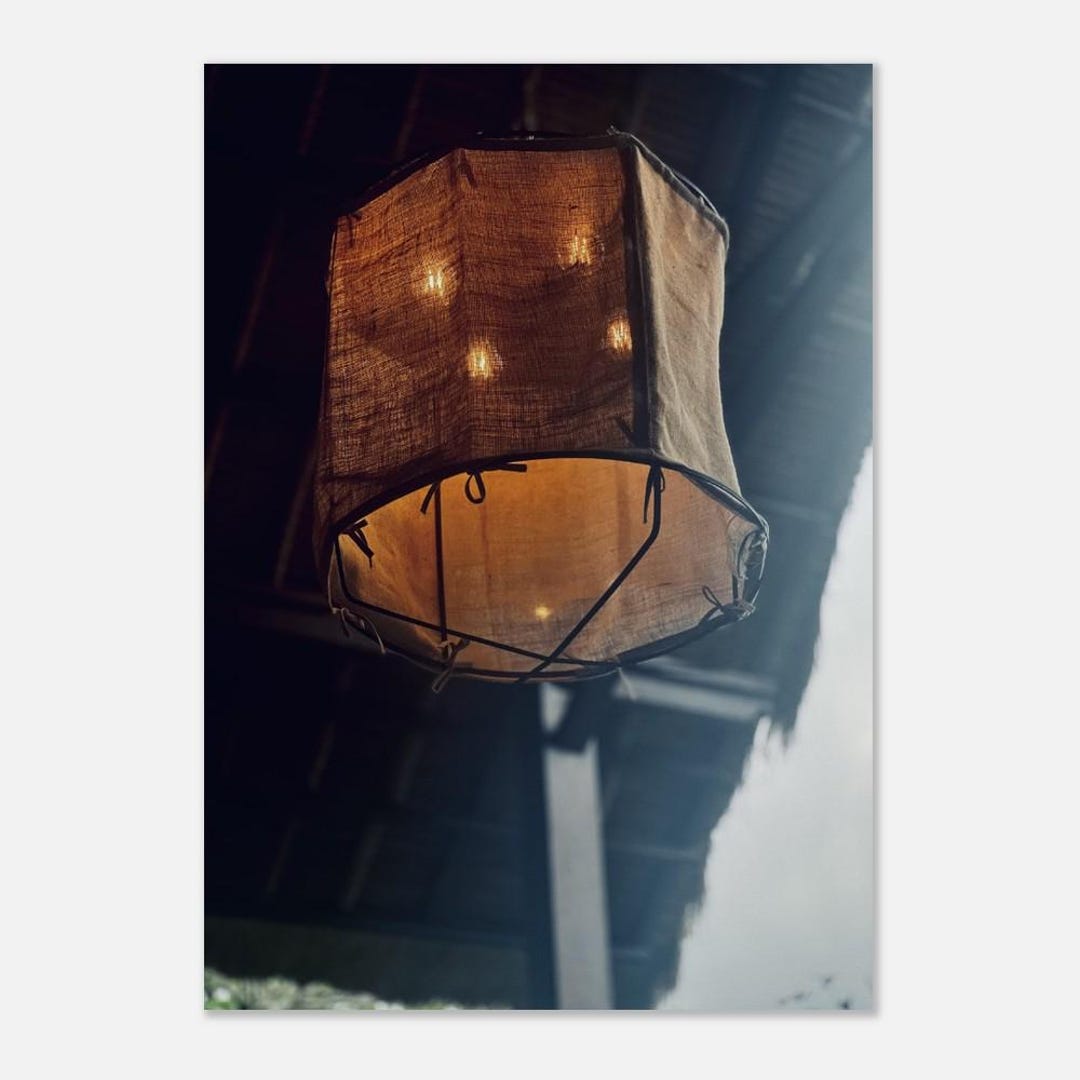 Buy Rustic Warmth: Balinese Lantern, Cozy Rustic Lighting, Tropical ...