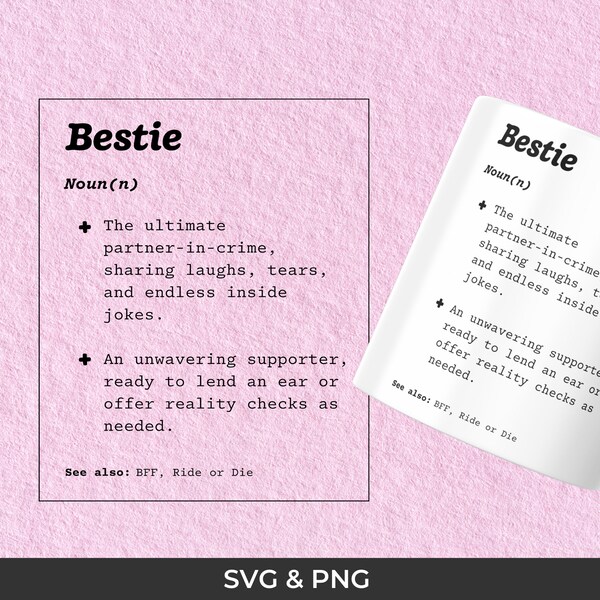 Bestie Definition Png - Etsy