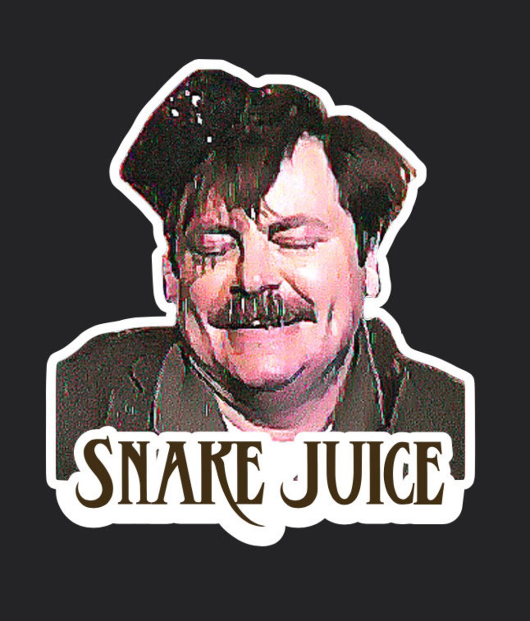 Ron Swanson/snake Juice Sticker - Etsy