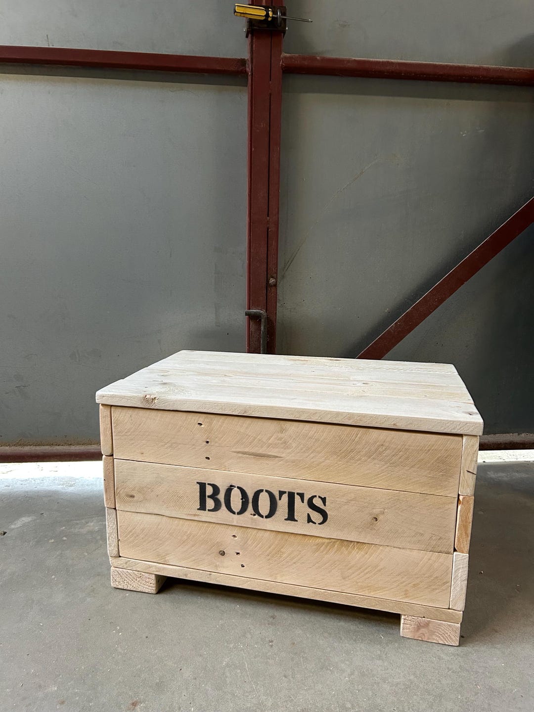 Rustic “boots” Storage Box With Hinged Lid and Chunky Feet. - Etsy