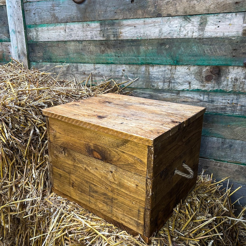 Rustic Square Trunk - Etsy UK