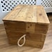 Rustic Storage Box With Rope Handles - Etsy UK