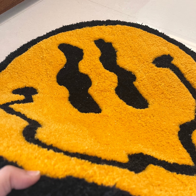 Smiley Rug Rugs for Bedroom Rugs for Living Room Quirky - Etsy