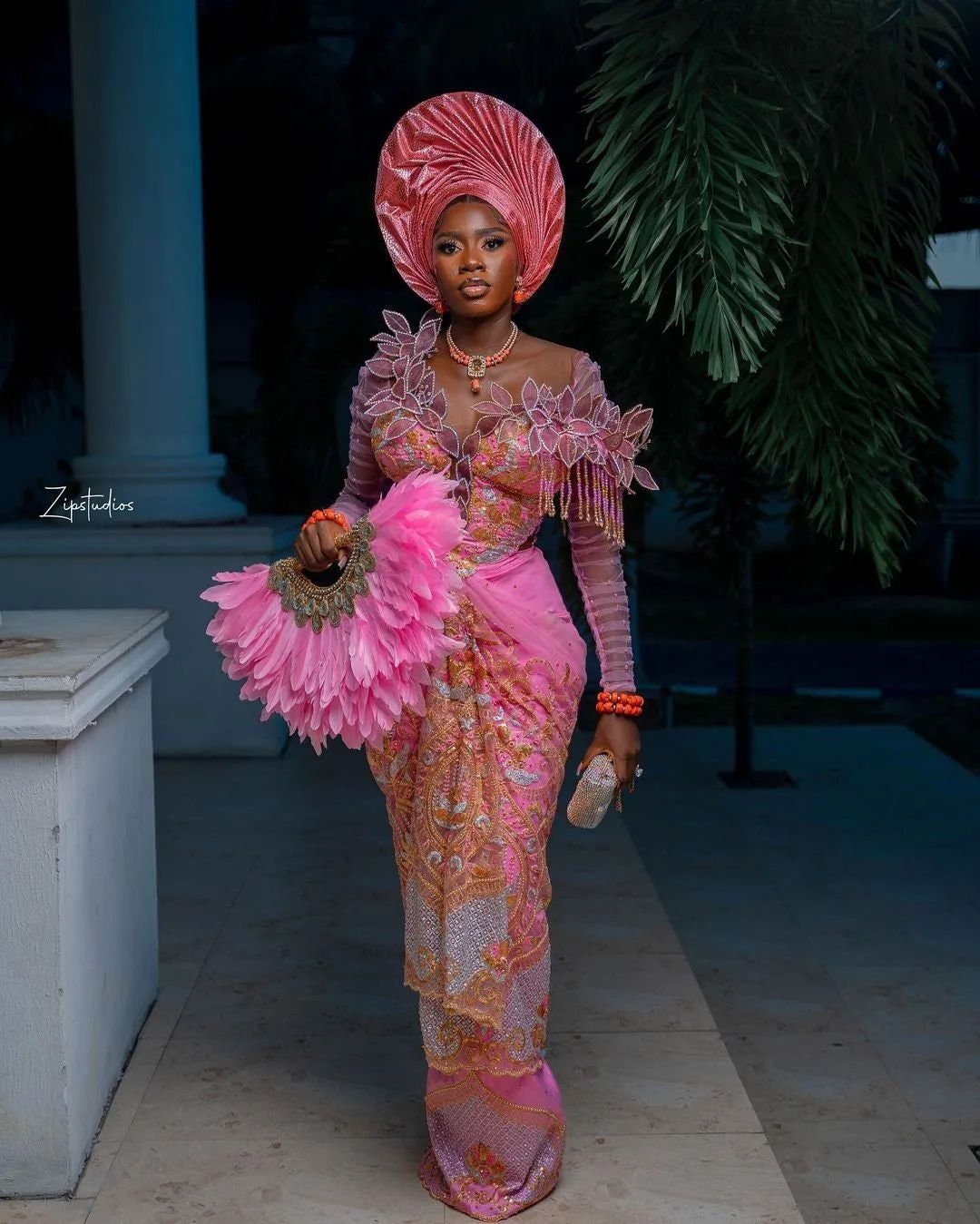 Luxurious Pink George Dress. Womens Clothing. African - Etsy