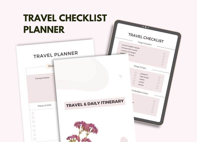 Editable Travel Planner Template | Trip Itinerary Planner | Canva ...