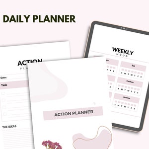 Printable ADHD Tracker, Wellness Planner | Daily Planner | Daily Planner | Mental Health ...