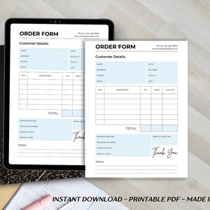 Sky Blue and White Minimalist Invoice .pdf Editable Canva Template for ...