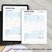 Sky Blue and White Minimalist Invoice .pdf Editable Canva Template for ...