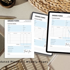 Sky Blue and White Minimalist Invoice .pdf Editable Canva Template for ...