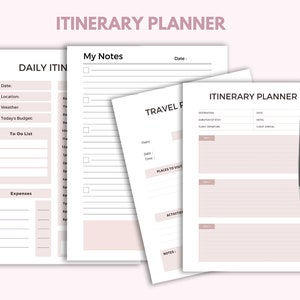 Editable Travel Planner Template | Trip Itinerary Planner | Canva ...