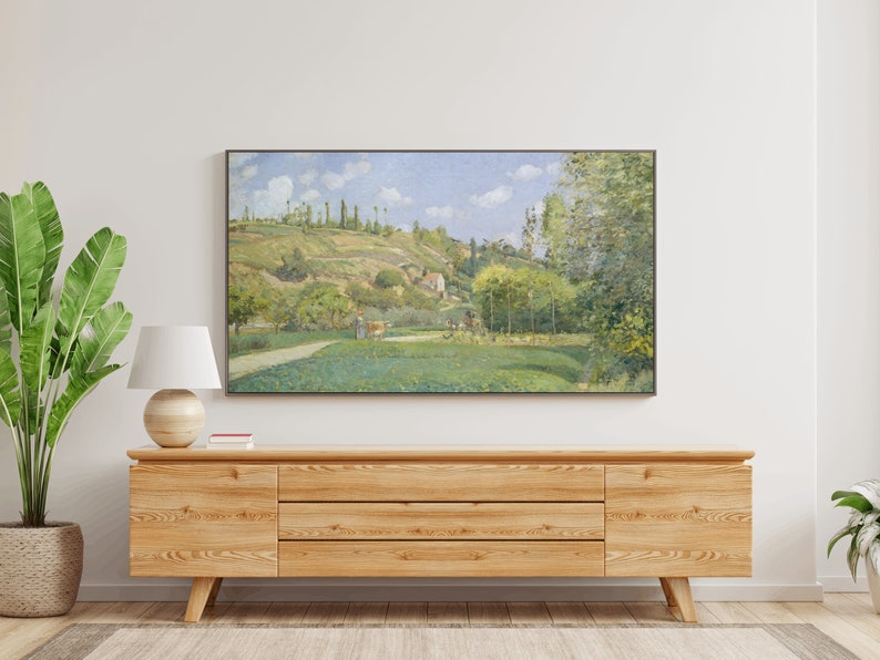 Samsung Frame TV | Vintage Landscape Impressionist Painting | A Cowherd ...