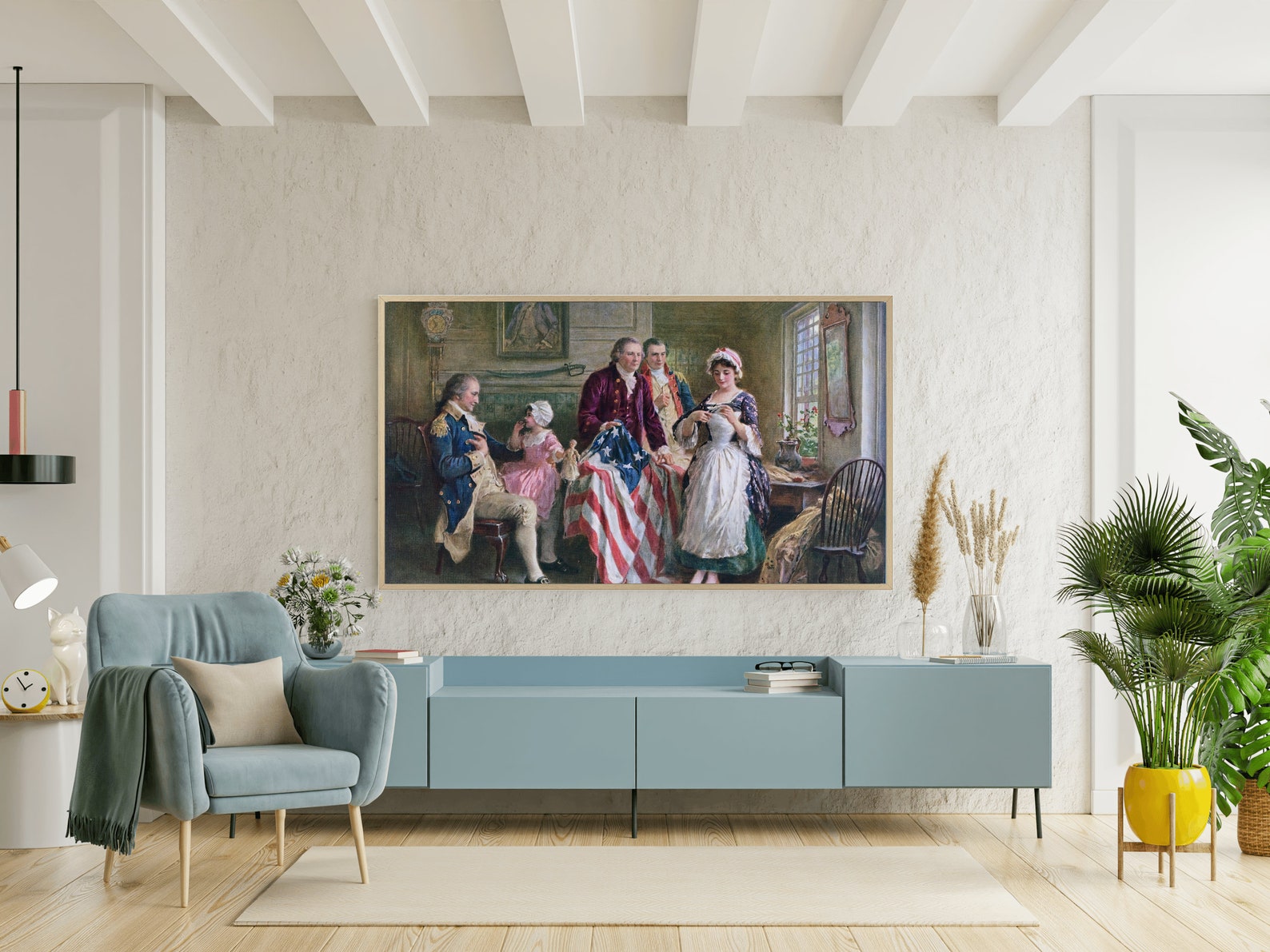 Samsung Frame TV Art 8K | Betsy Ross, 1777 | 4th of July | Patriotic ...