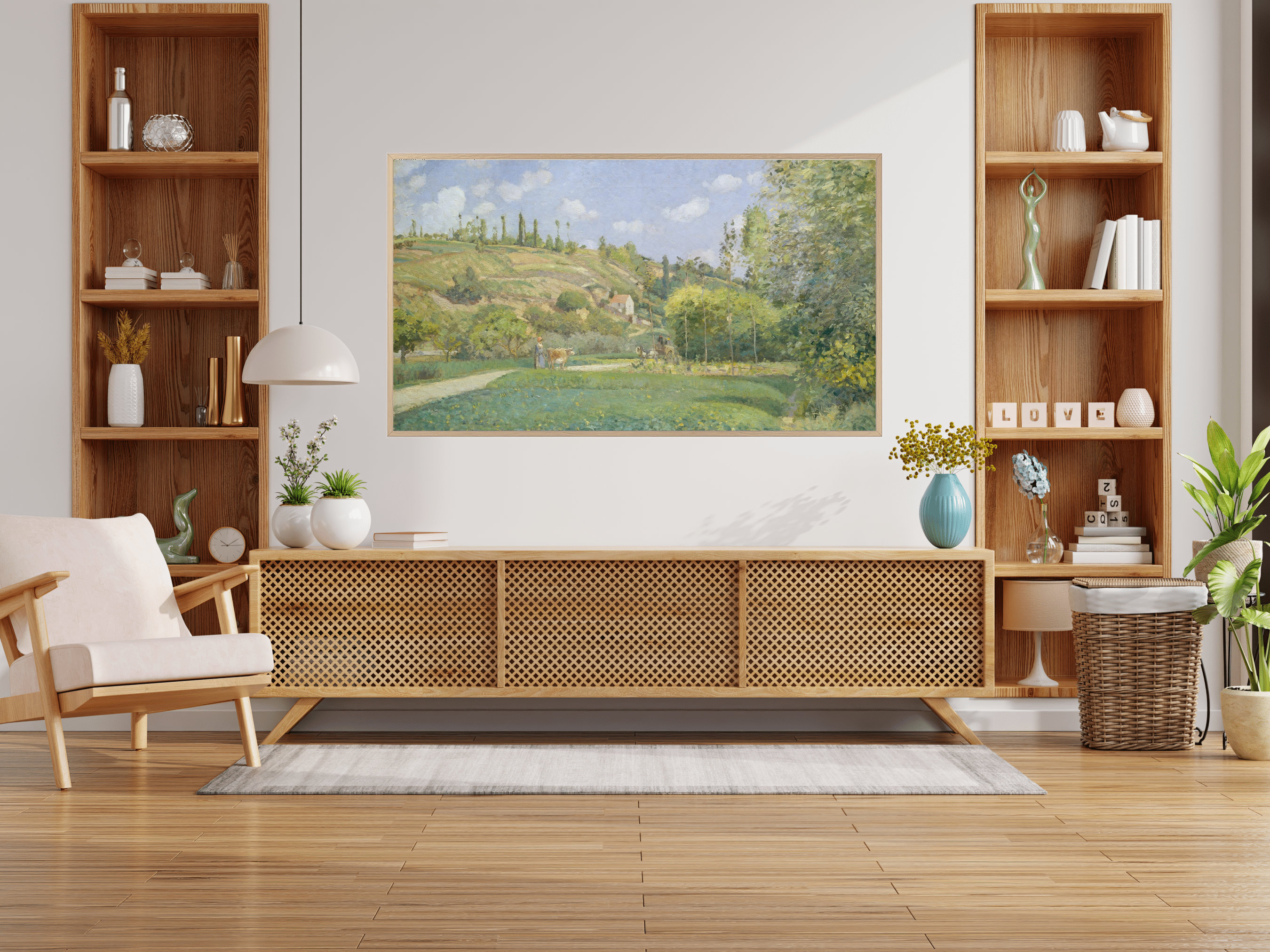 Samsung Frame TV | Vintage Landscape Impressionist Painting | A Cowherd ...