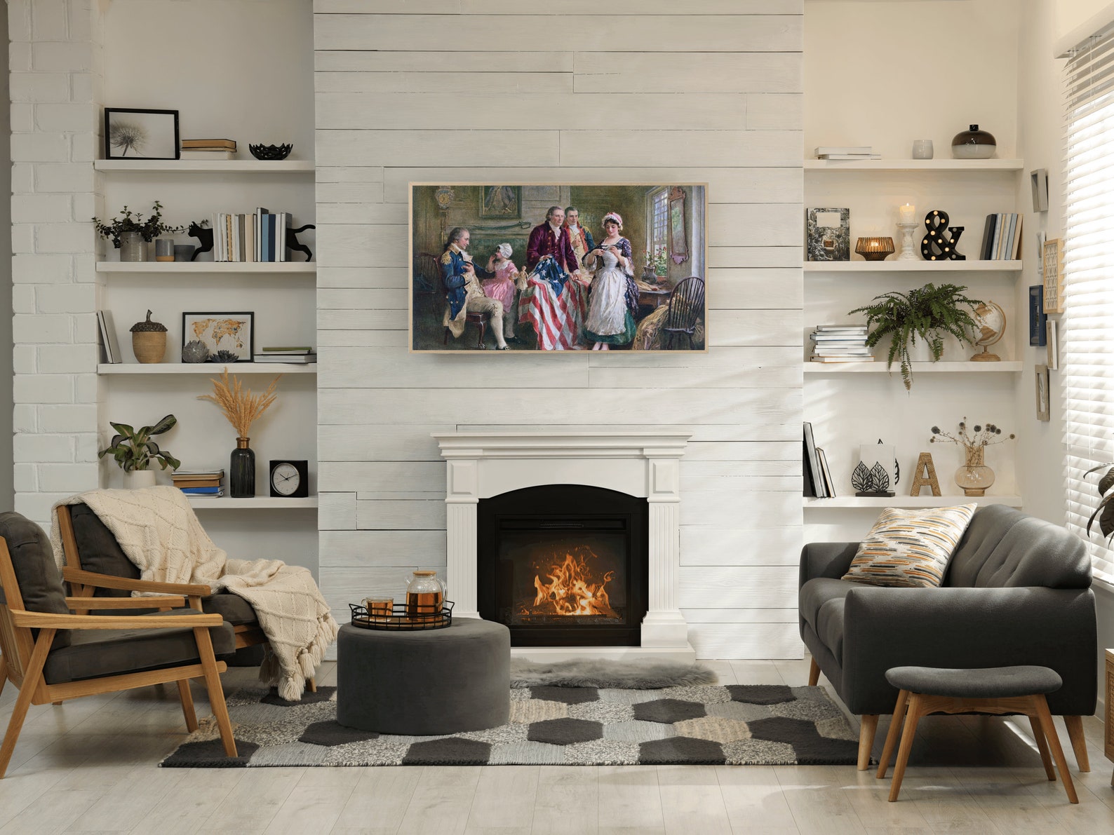 Samsung Frame TV Art 8K | Betsy Ross, 1777 | 4th of July | Patriotic ...