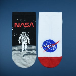2 Pack NASA Astronaut Universe Space Socks, Socks, Funny Socks, Cozy ...