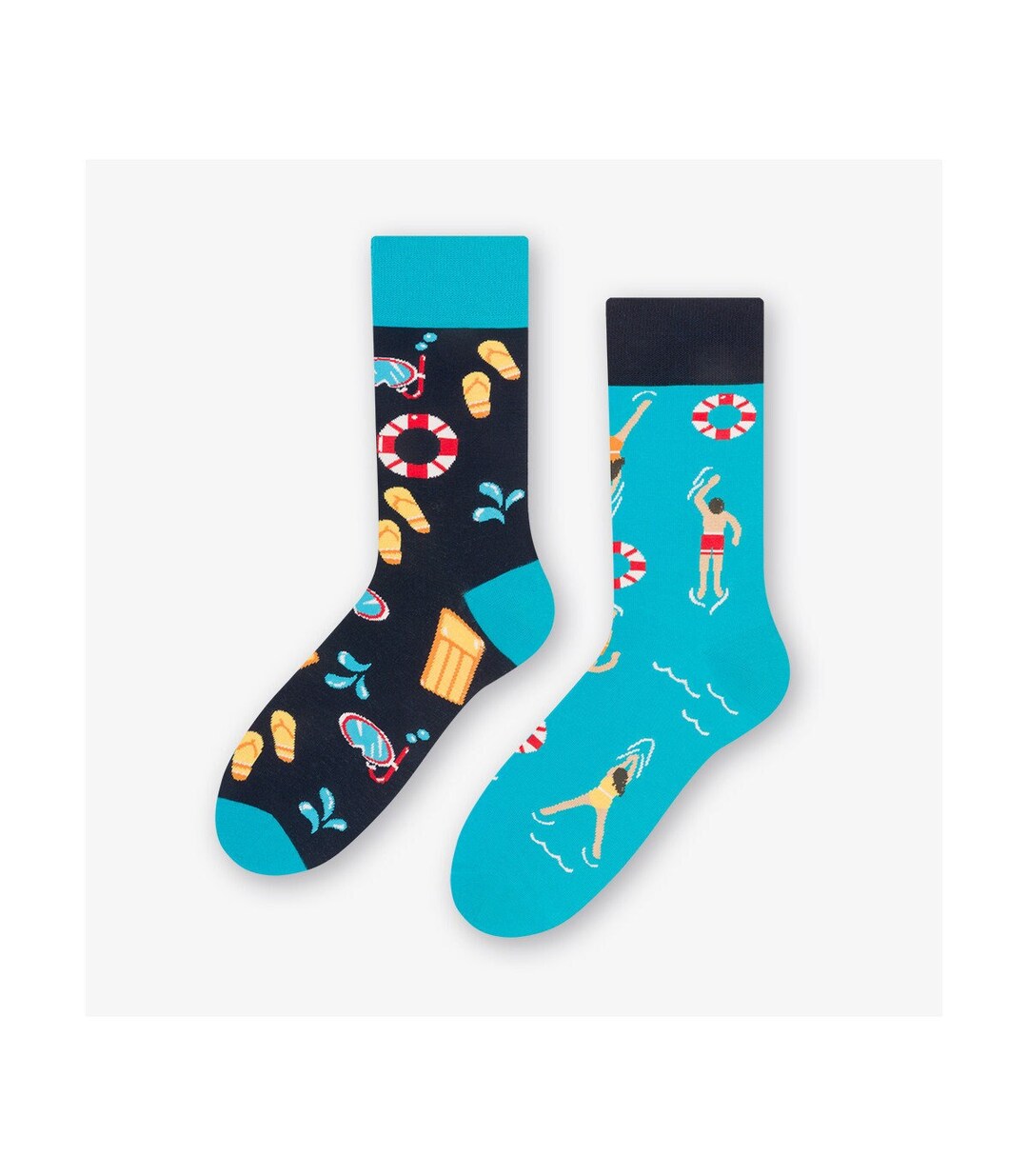 Swimmer Swimming Pool Swim Men Socks, Funny Socks, Cozy Socks, Crazy ...