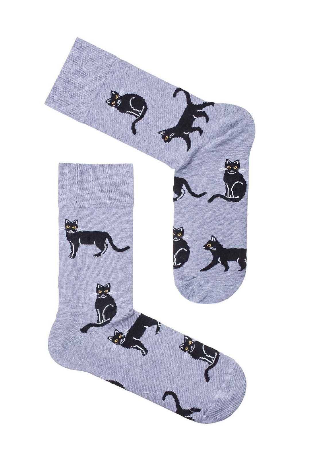 Black Cat Socks: Combed Cotton Funny Novelty Socks - Etsy