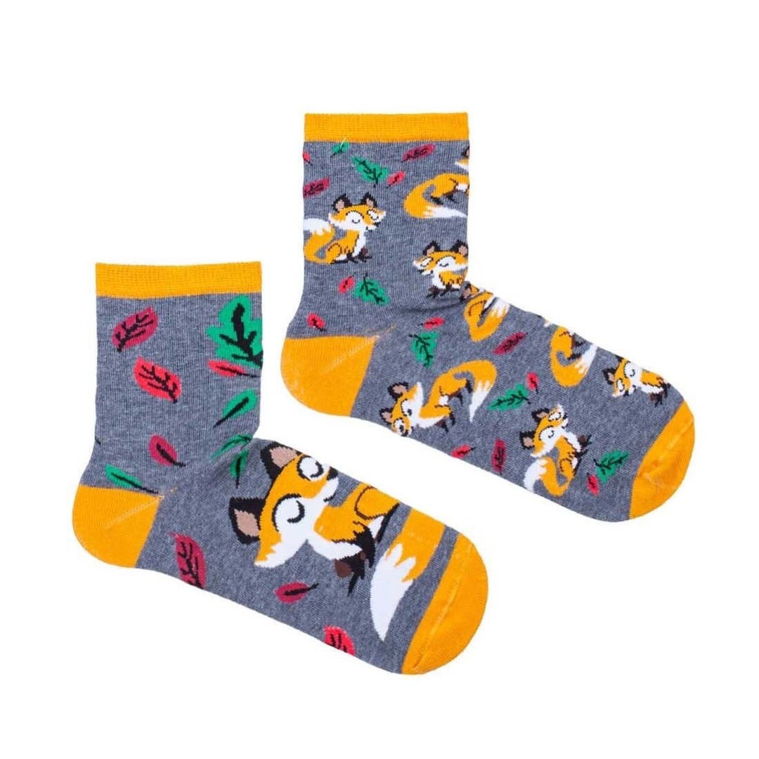 Fox Happy Foxes Kids Socks, Funny Socks, Cozy Socks, Crazy Socks ...