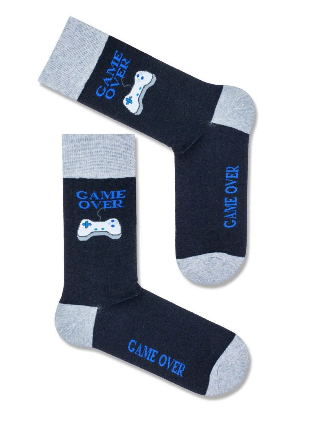 Game Over Gamer Gaming Unisex Socks Variants, Socks, Funny Socks, Cozy ...