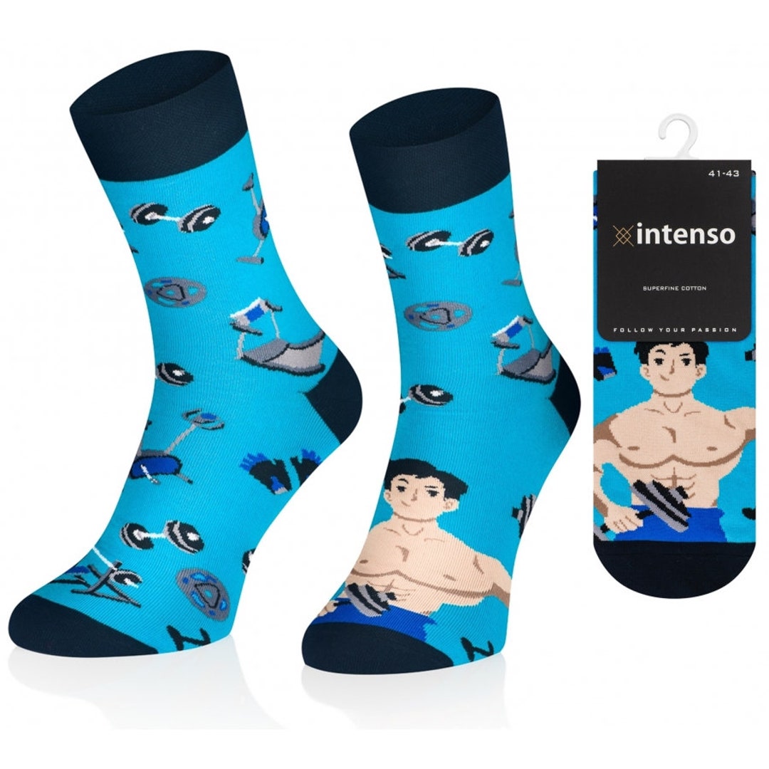 Gym Bodybuilder Socks: Funny Crossfit Cotton Blend Socks - Etsy