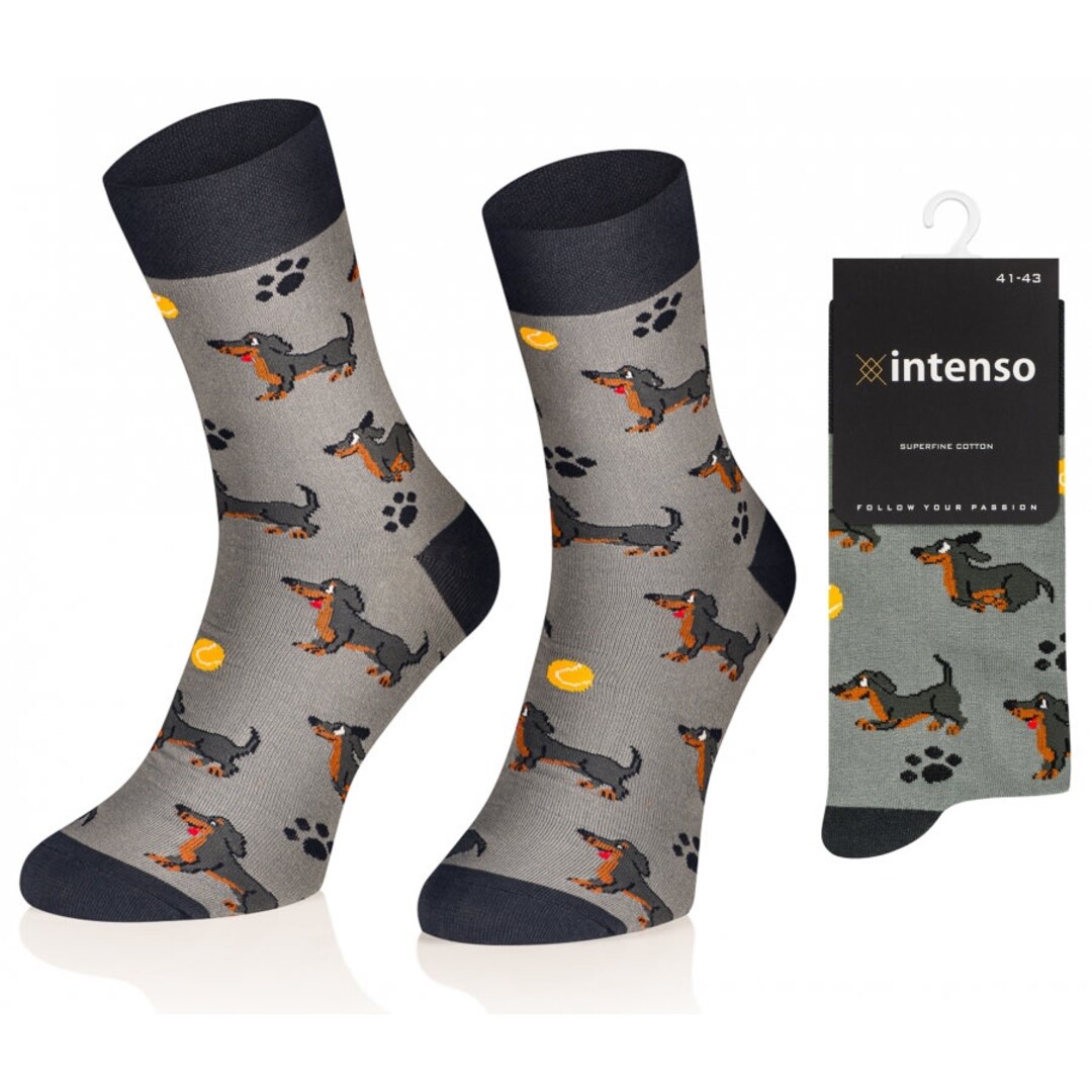 Dachshund Happy Long Dog Unisex Socks, Funny Socks, Cozy Socks, Crazy ...