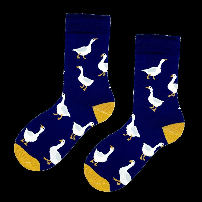 Goose Geese Animal Unisex Socks, Funny Socks, Birthday Socks, Crazy ...