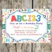 ABC Alphabet Birthday Invitation Personalized Made to Order Kids Party ...